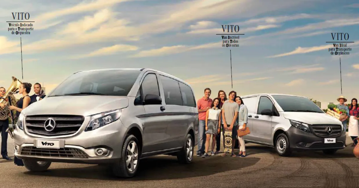 Campanha publicitária de lançamento do Vito Mercedes-Benz no Brasil ...