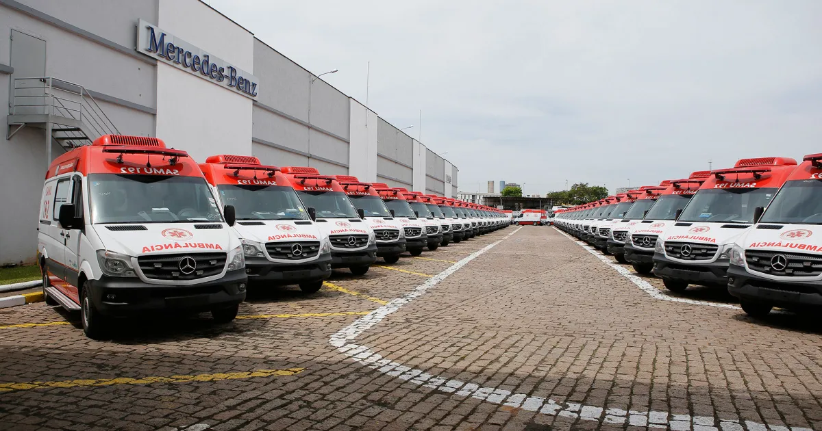 Mercedes-Benz entrega 300 ambulâncias Sprinter para o SAMU | Mercedes ...